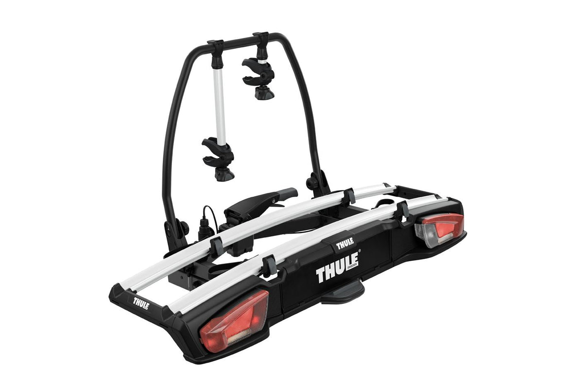 Thule VeloSpace XT two-bike platform towbar bike rack black/aluminium — Van Life Living