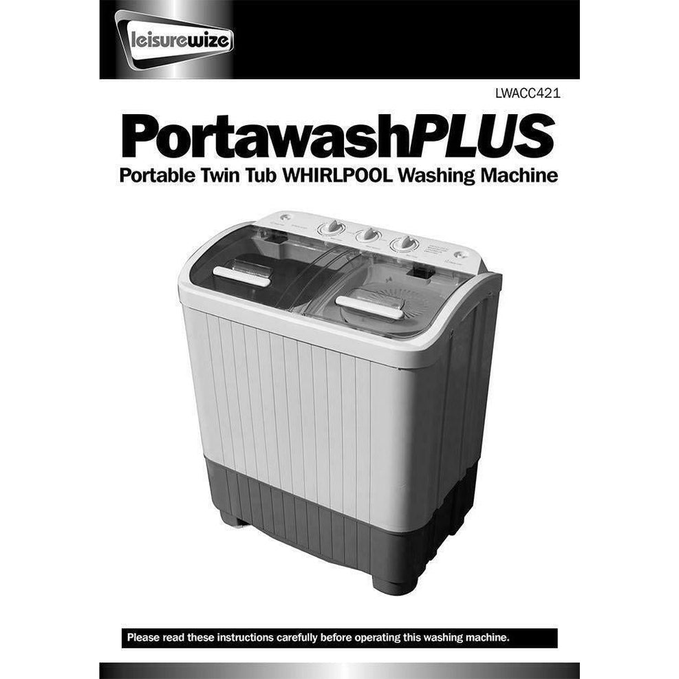 Deluxe Twin Portable Washing Machine | UK Camping and Leisure — Van ...
