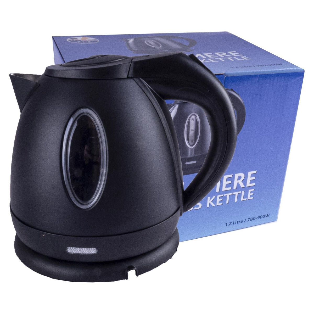 Matte Black Low Power 1.2L 750W Cordless Kettle — Van Life Living