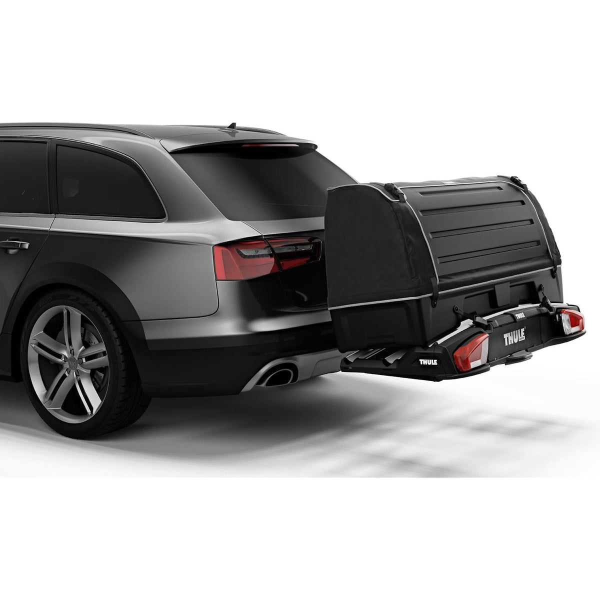 Thule BackSpace 300l XT foldable towbar carrier cargo / box black — Van ...